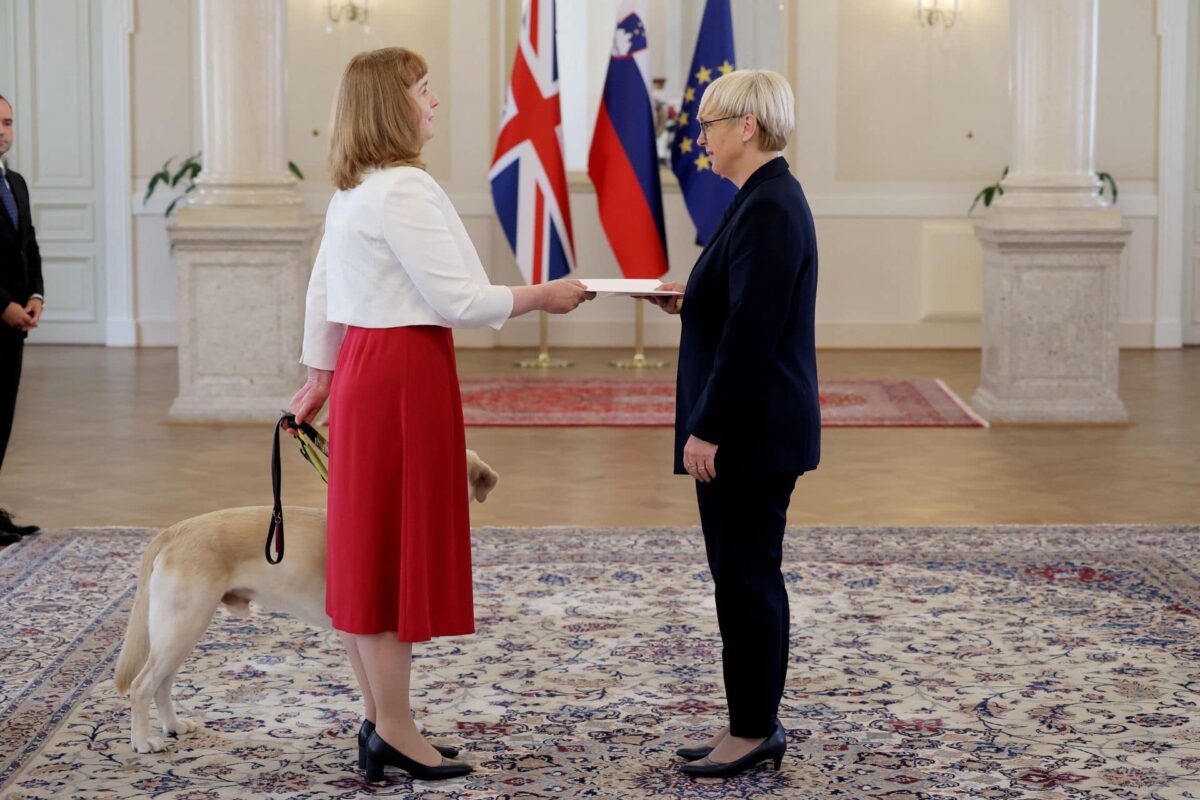 New British ambassador Victoria Harrison handed over her credentials to ...